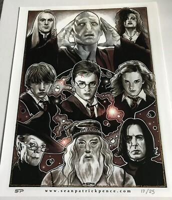 Sean Pence Sketch Card Artist Original Art Print Harry Potter ...