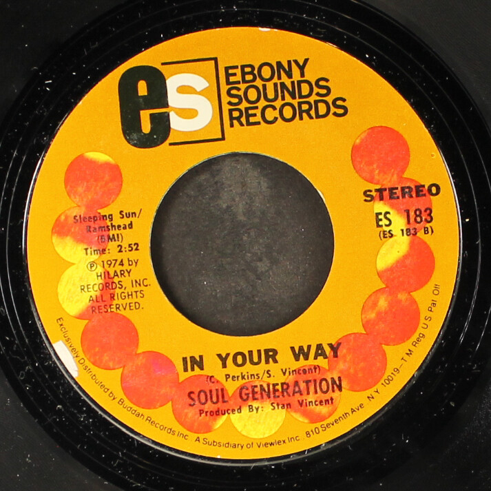 SOUL GENERATION: praying for a miracle / in your way EBONY SOUNDS 7 ...