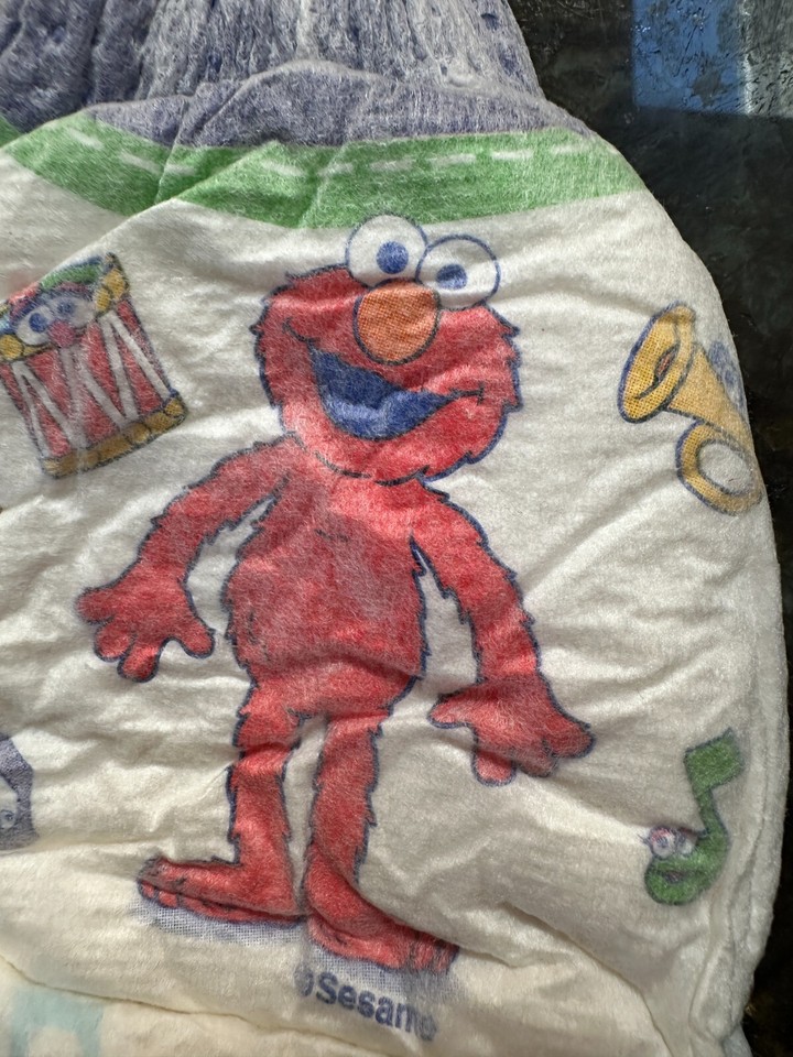 RARE Vintage 1 Pampers Pull up Size M 2000's Diapers Sesame Street ELMO ...