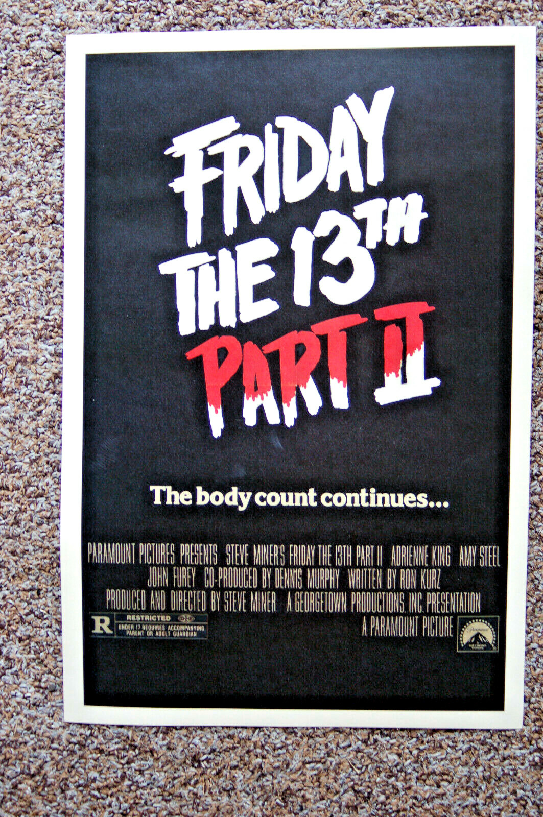Friday the 13th Part 2 Movie poster Lobby Card #1 | eBay
