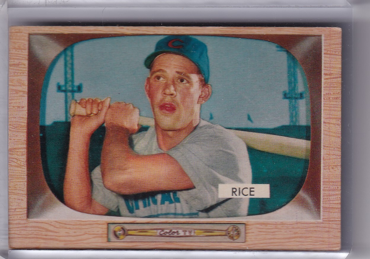 1955 BOWMAN #52 HAL RICE CHICAGO CUBS 9102 | eBay