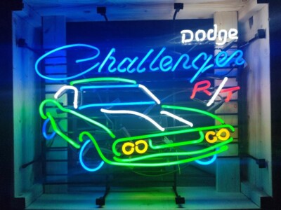 Dodge Challenger RT Neon Sign / Dodge Hemi Signs / Garage Signs / Car ...