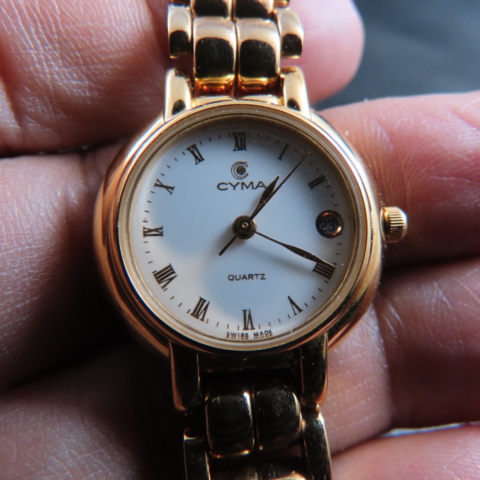 Swiss Made Cyma Classic Quartz Women Watch | eBay