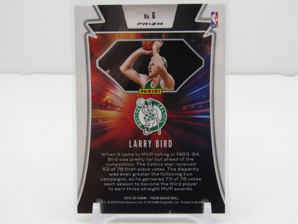 LARRY BIRD 2019-20 PRIZM FAR OUT! INSERT FASTBREAK PRIZM! BOSTON ...