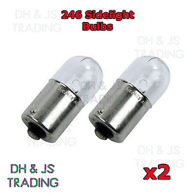2 x 246 Side Tail Light Car Auto Van Bike Bulb Bulbs Lamps 24v 10w ...
