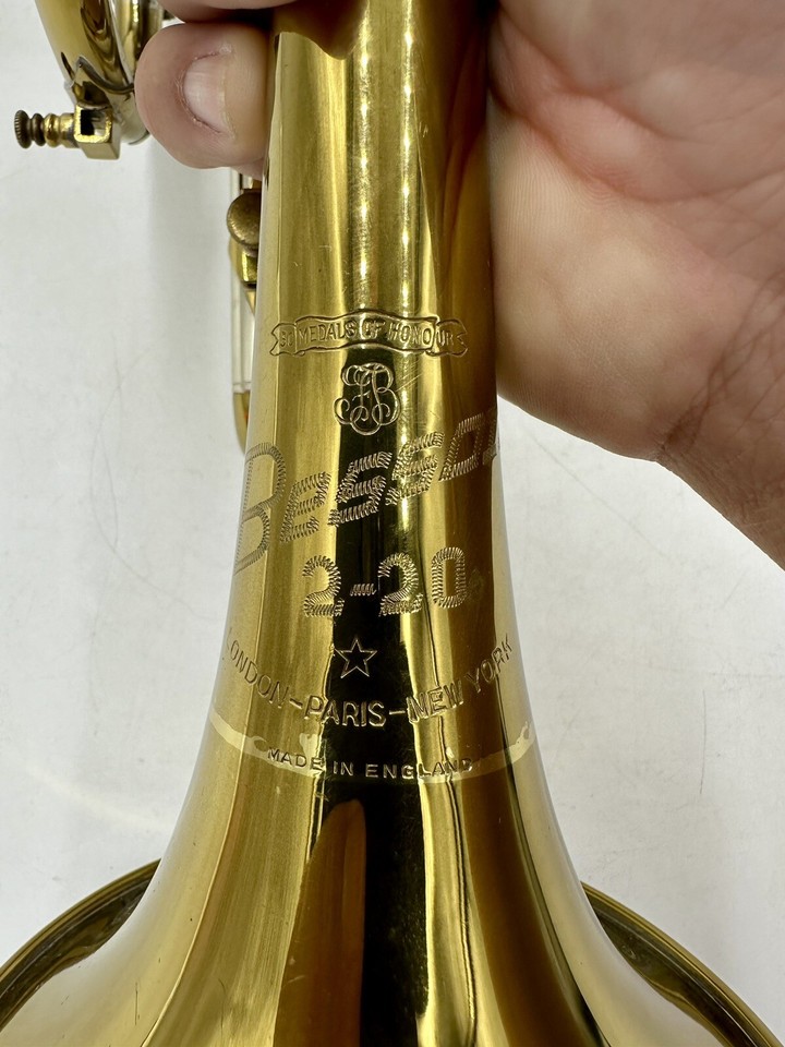 Vintage Besson 2-20 Cornet Brass Musical Instrument Made In England ...