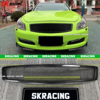 Carbon Fiber Front Mesh Grill Grille For 2007-2008 Infiniti G35 2009 ...