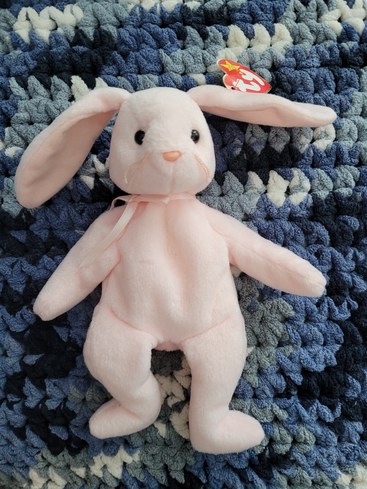 Ty Hoppity Beanie Baby Pink Bunny | eBay