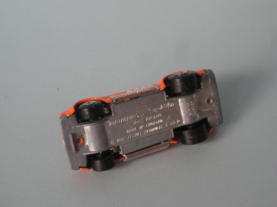 Lesney Matchbox Superfast 44 Ford Boss Mustang White Tampo DARK Orange ...