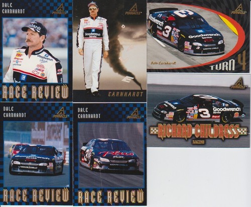 1997 Pinnacle Dale Earnhardt 6 Card Lot NM Condition #32,66,69,70,82,95 ...