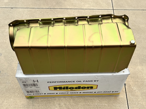 Milodon BBC 31176 Oil Pan with 118202 Pickup Tube New in Box | eBay