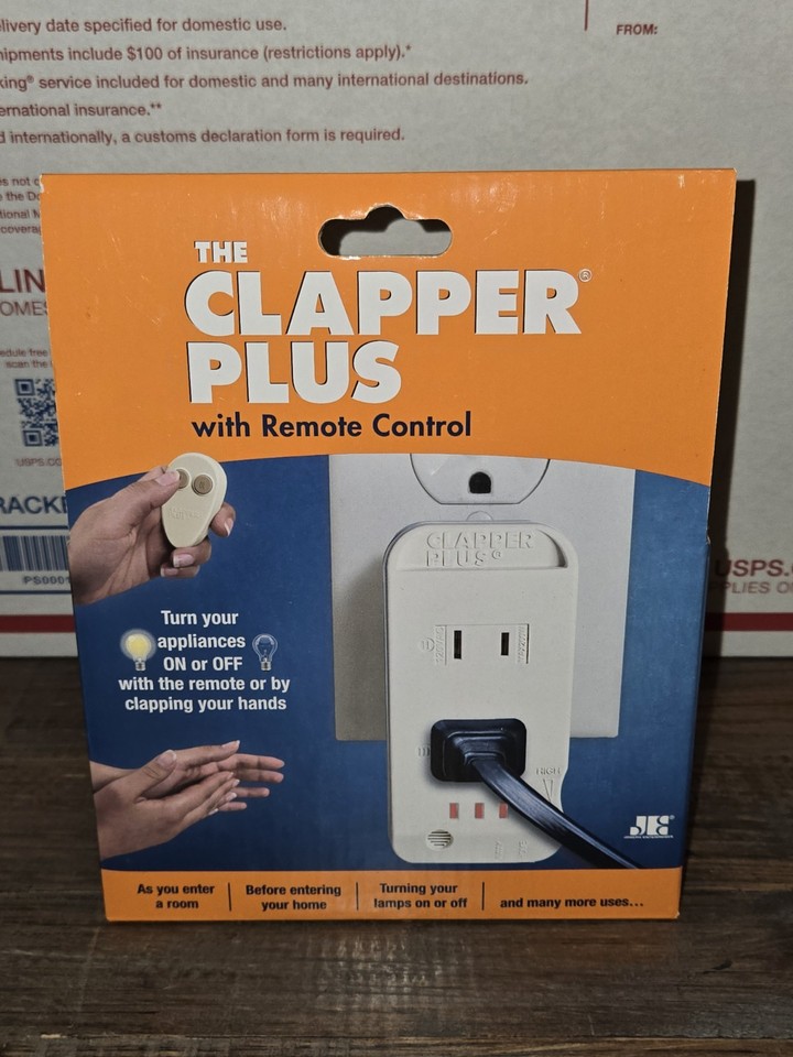 The Clapper Plus with Remote Control – Sound-Activated Light ...