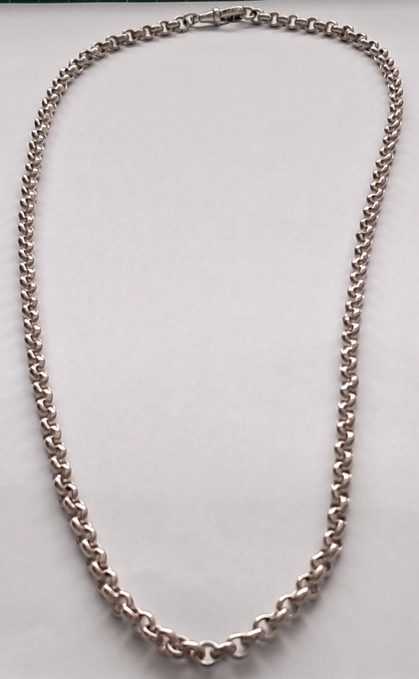 Sterling Silver Belcher Link Chain /Necklace.41 Gram. 24 Inch or 61cm ...