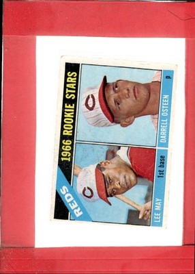 1966 Topps #424 Lee May/Darrell Osteen VG/EX Very Good/Excellent RC Roo ...