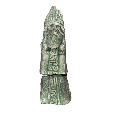 Mayan/ Aztec With Frog On Back Stone Effigy God Statue Pre Columbian ...