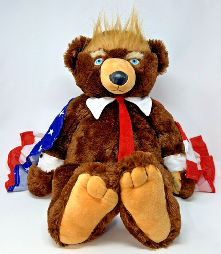 Trumpy Bear Deluxe 22” Donald Trump Teddy Bear Plush With American Flag ...