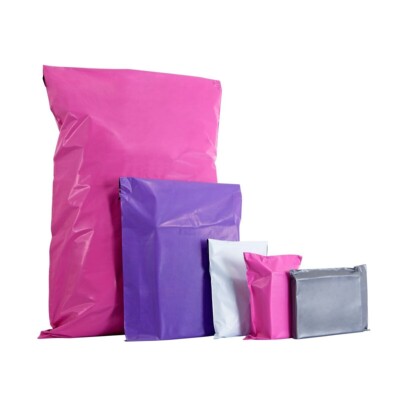 Coloured strong peal and Seal Polythene Postage Parcel Mailing Bags ...