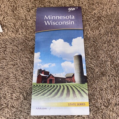Minnesota Wisconsin State Travel Road Map AAA STATE SERIES Vacation ...