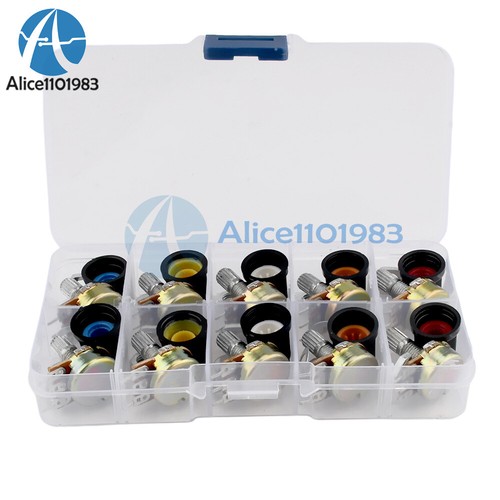 Rotating Cap Single Amplifier Adjustable Potentiometer WH148 Resistor ...