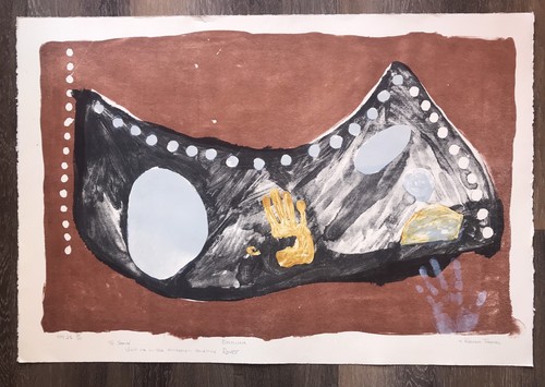 Rover Thomas Very Rare Lithograph BILILUNA edition Of 20 Signed ...