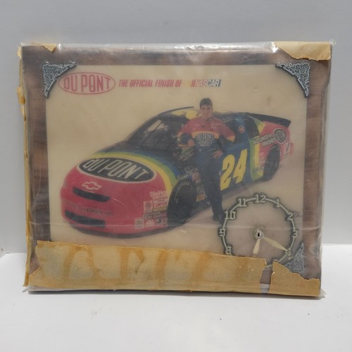 Vintage Jeff Gordon ~ One of a Kind ~ NASCAR ~ Du Pont ~ Wall Clock ...