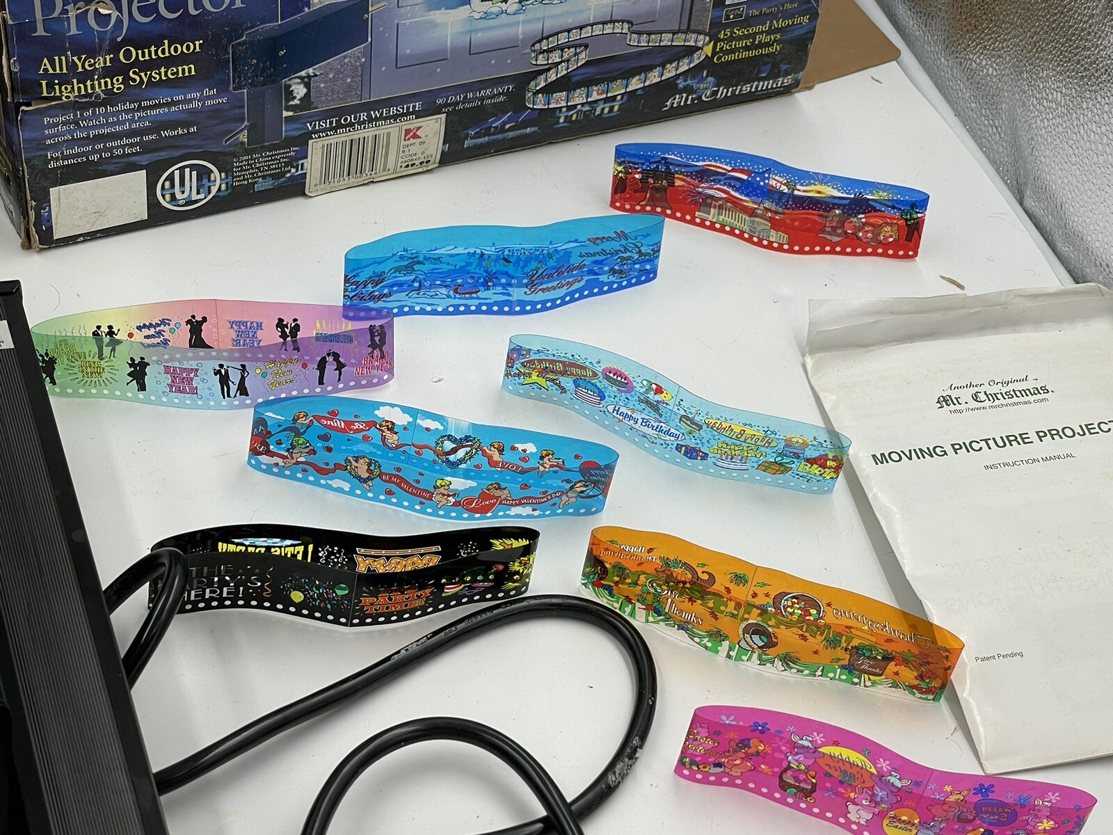 Mr Christmas Moving Picture Projector Holiday Movies Lighting Yard ...