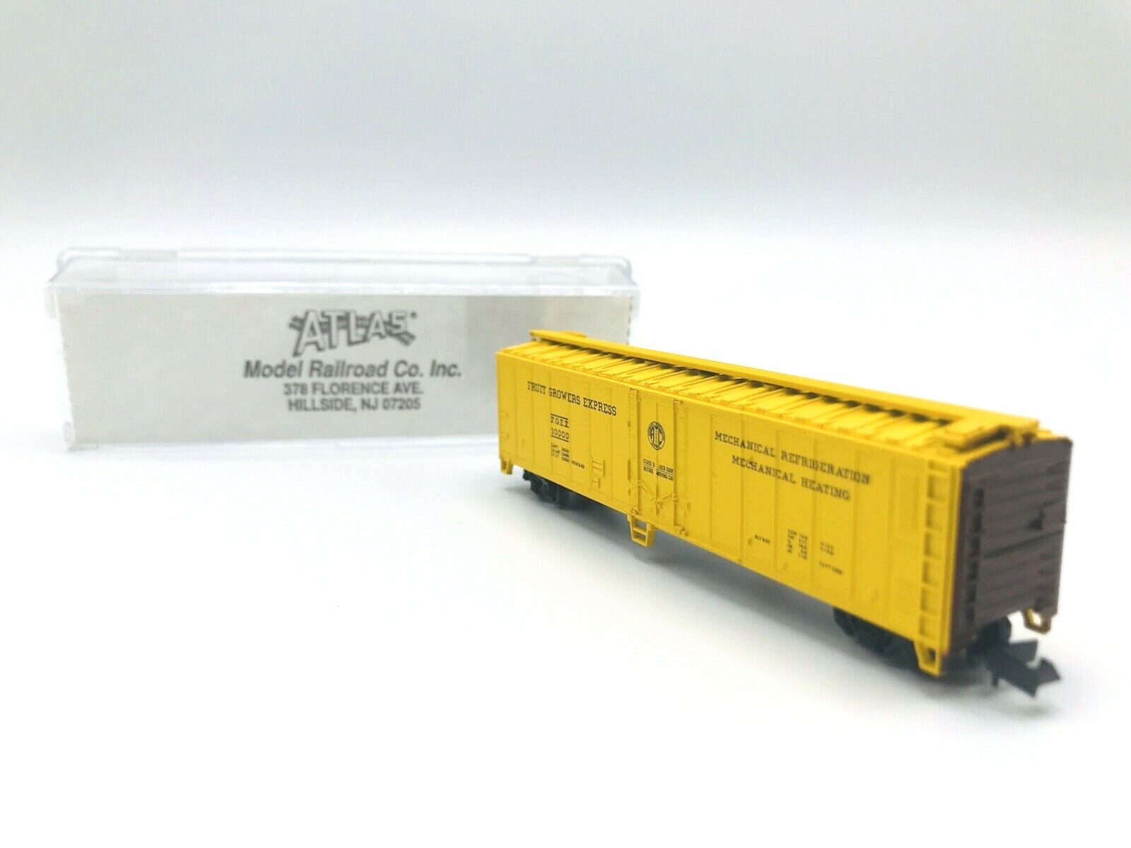 N ATLAS Fruit Growers Express FGEX 10000 50' Mech Reefer Freight Car | eBay