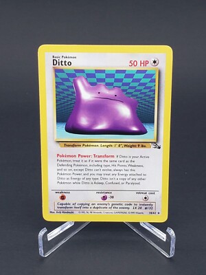 Pokémon TCG Ditto Fossil 18 Regular Unlimited Rare | eBay