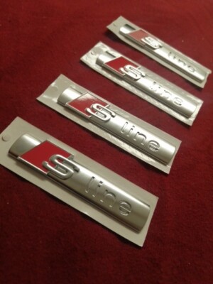 2 x Original Audi S-Line Schriftzug Audi S-Line Emblem 8N0853601A | eBay