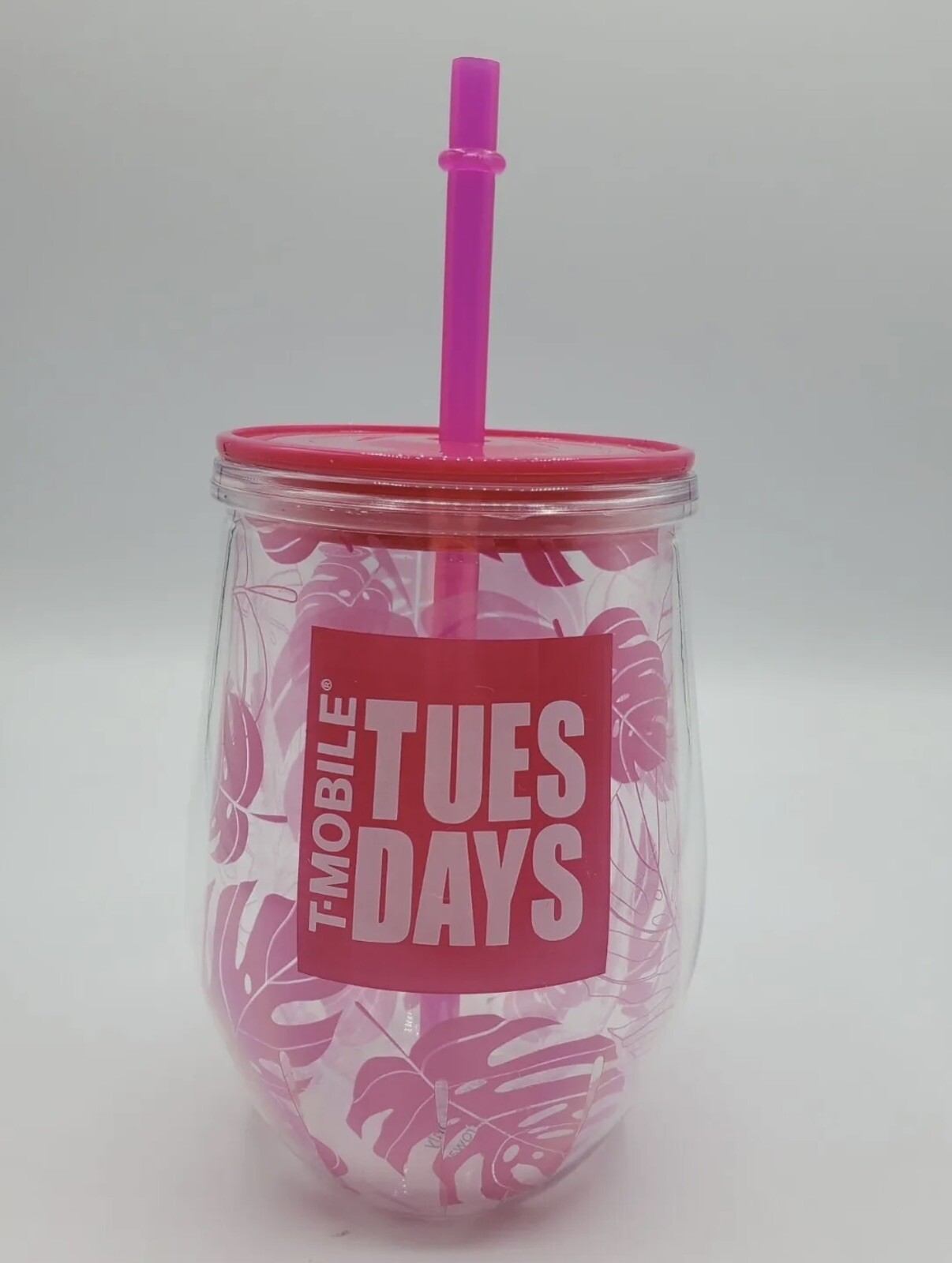T-mobile Tuesday Merchandise Tumbler with Lid and Straw NEW Thick ...