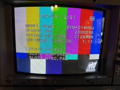 Sony BVM-D14H5U HR Trinitron CRT Color Video Monitor Vintage Retro ...