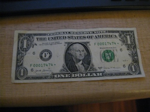 2017 A Series $1 One Dollar Bill Star Note Rare F00017474* error | eBay