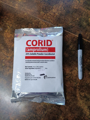 Corid 2309110 20% (Amprolium) Soluble Powder - 10 oz | eBay