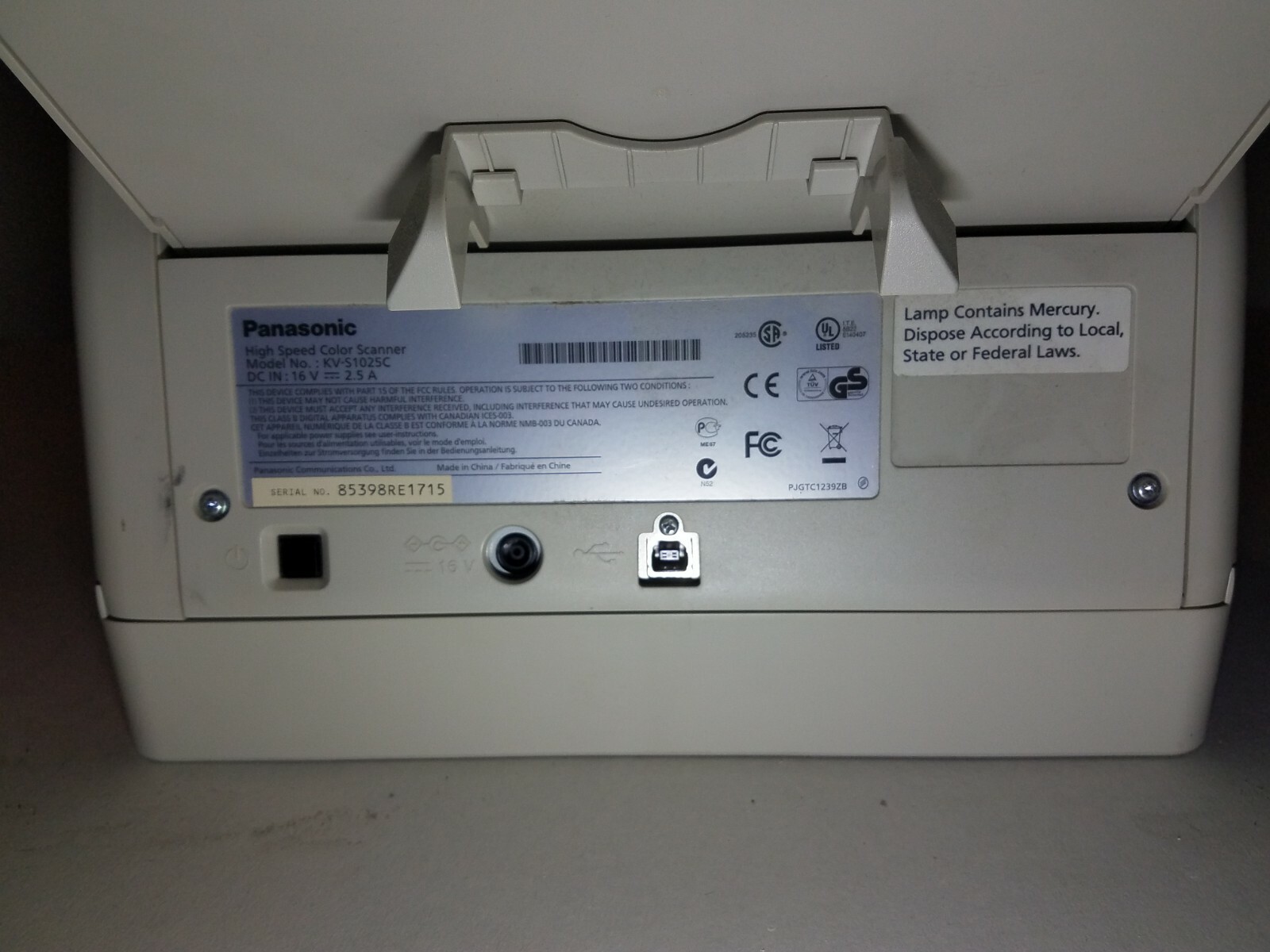 Panasonic KV-S1025C Sheetfed High Speed Color Document Scanner 885170044852| eBay