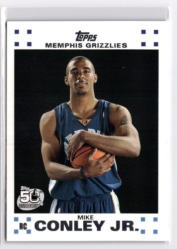 2007 Topps 50th Anniversary Mike Conley Jr. #4 Rookie Card Ohio State B ...