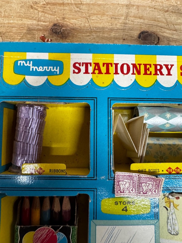 VINTAGE 1950s My Merry STATIONERY STORE #4 Cardboard Playset | eBay