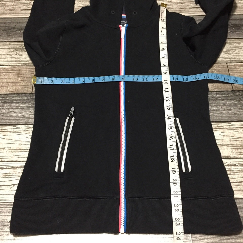 Four Laps Full Zip Hoodie Sweatshirt Women’s S Black Long Sleeve | eBay
