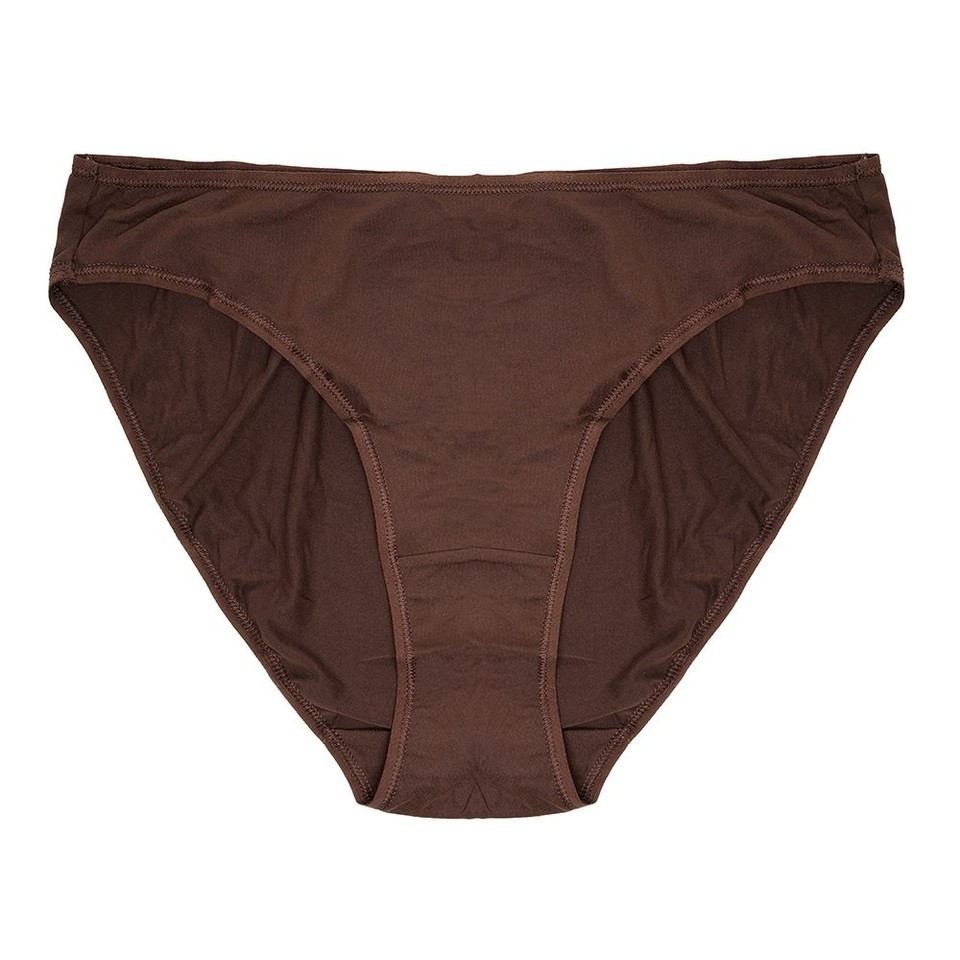 Anucci - Ladies High Leg Briefs | Pack Of 5 Underwear | Brown Mix ...