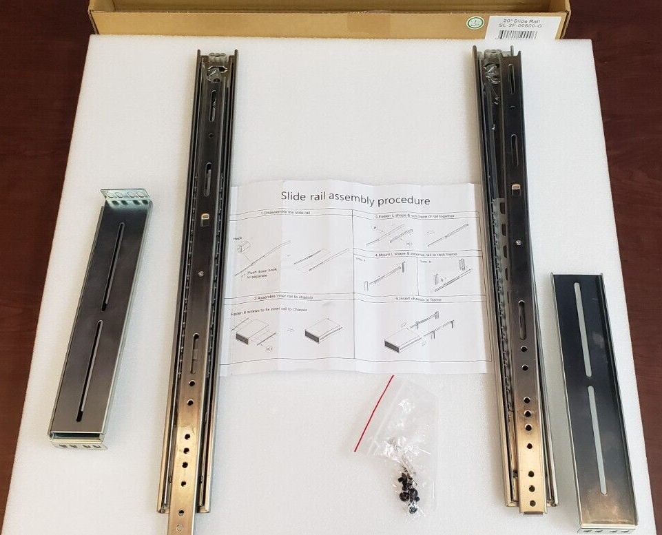 Akiwa 20" Friction Slide Rails SL-3F-00600-G, works with 1 Beyond IV ...