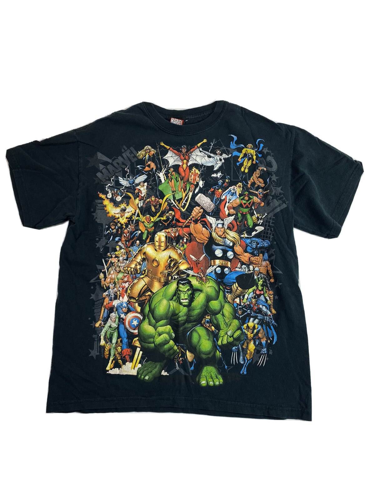 Vintage Mad Engine Marvel Character All Over Print Me… - Gem