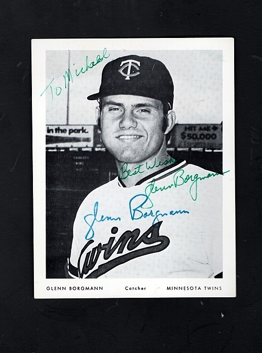 GLENN BORGMANN-MINNSOTA TWINS AUTOGRAPHED POSTCARD PHOTO | eBay