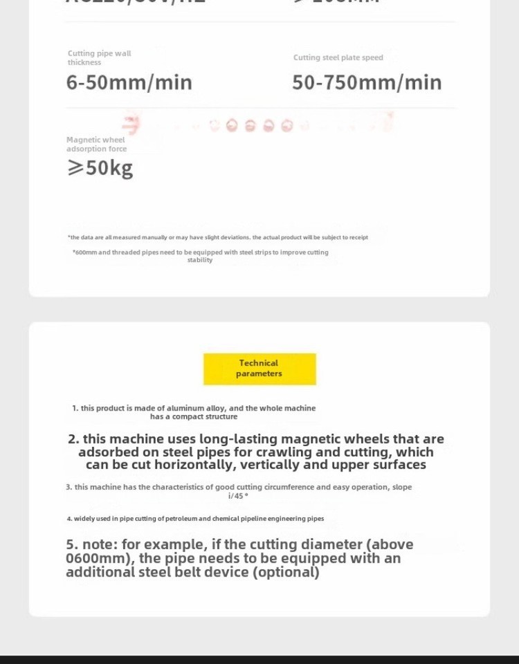 Manual Pipe Cutting Beveling Machine Torch Track Cutter Pipe Cutting ...