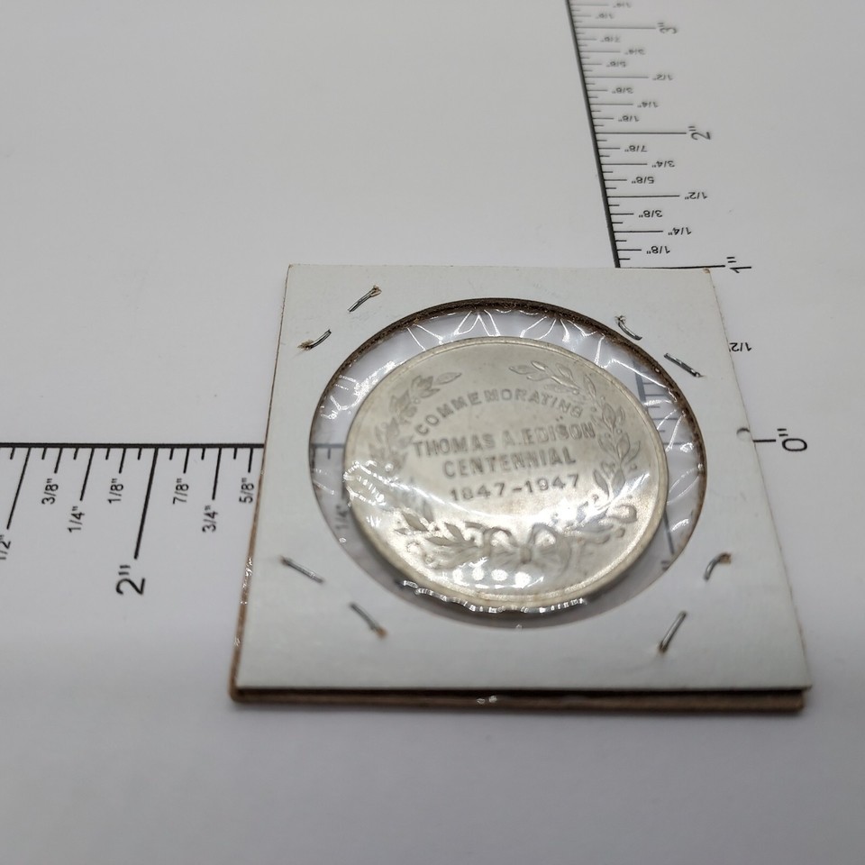 Vintage 1947 Thomas Edison Centennial Commemorative Coin | eBay