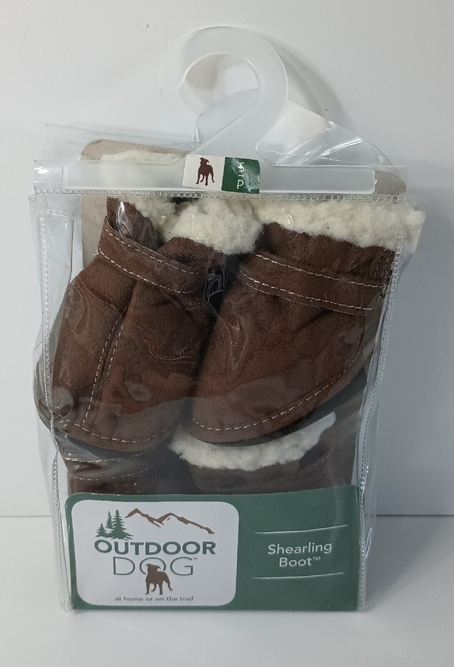 Outdoor Dog Shearling Boots Size Small Paws Protector Brown | eBay