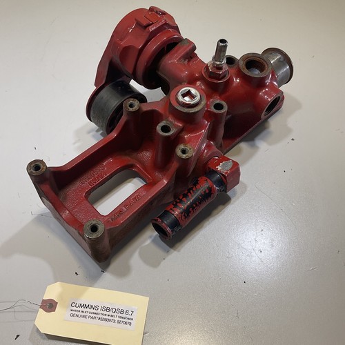 Cummins ISB/QSB 6.7 Water Inlet Connection 5260973 & Belt Tensioner ...