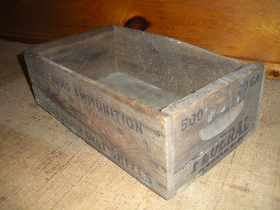 Vintage FEDERAL 20 Gauge Paper Shotgun Shell Shipping Box | eBay