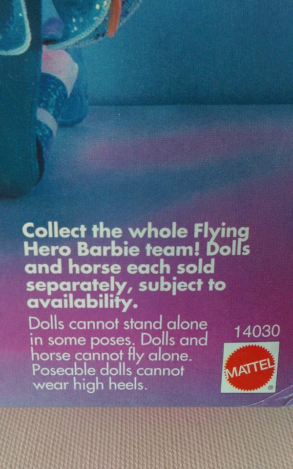 Flying Hero Barbie Doll #14030 New 1995 Mattel mini Marvel comic book ...