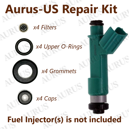 x4 FUEL INJECTOR REPAIR KITs FOR 04-15 Toyota Matrix Highlander RAV4 ...