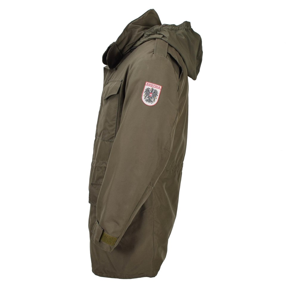 Original Austrian military Gore-Tex parka w liner rain jacket casual ...
