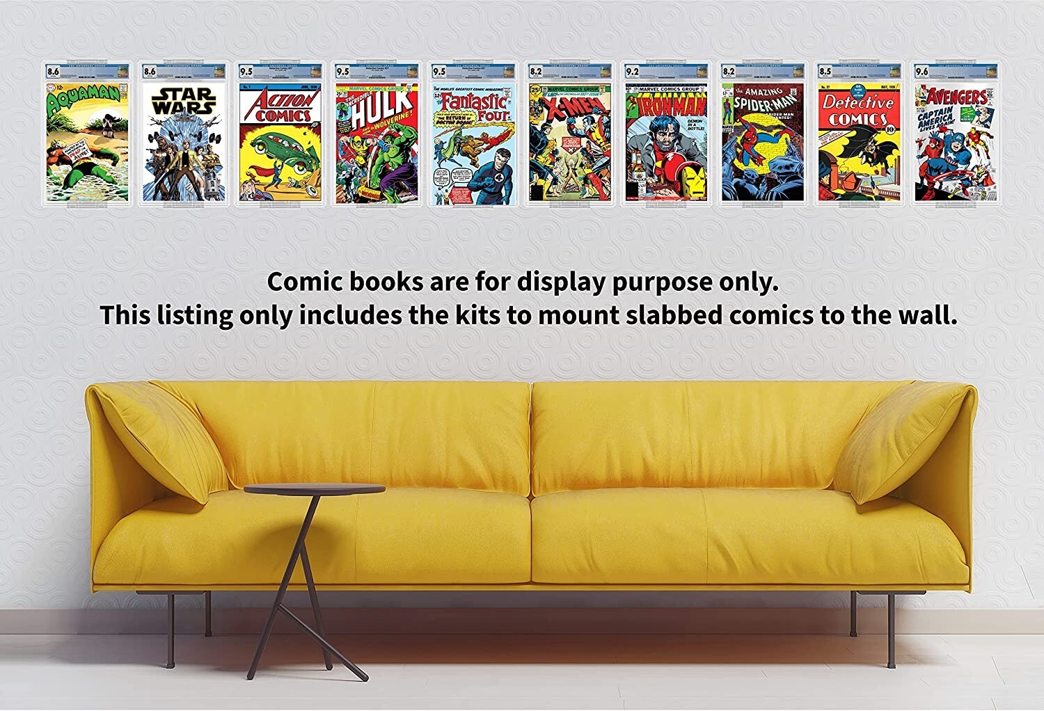 10 Pack Comic Book Display Shelf Slab Wall Mount Kit | eBay